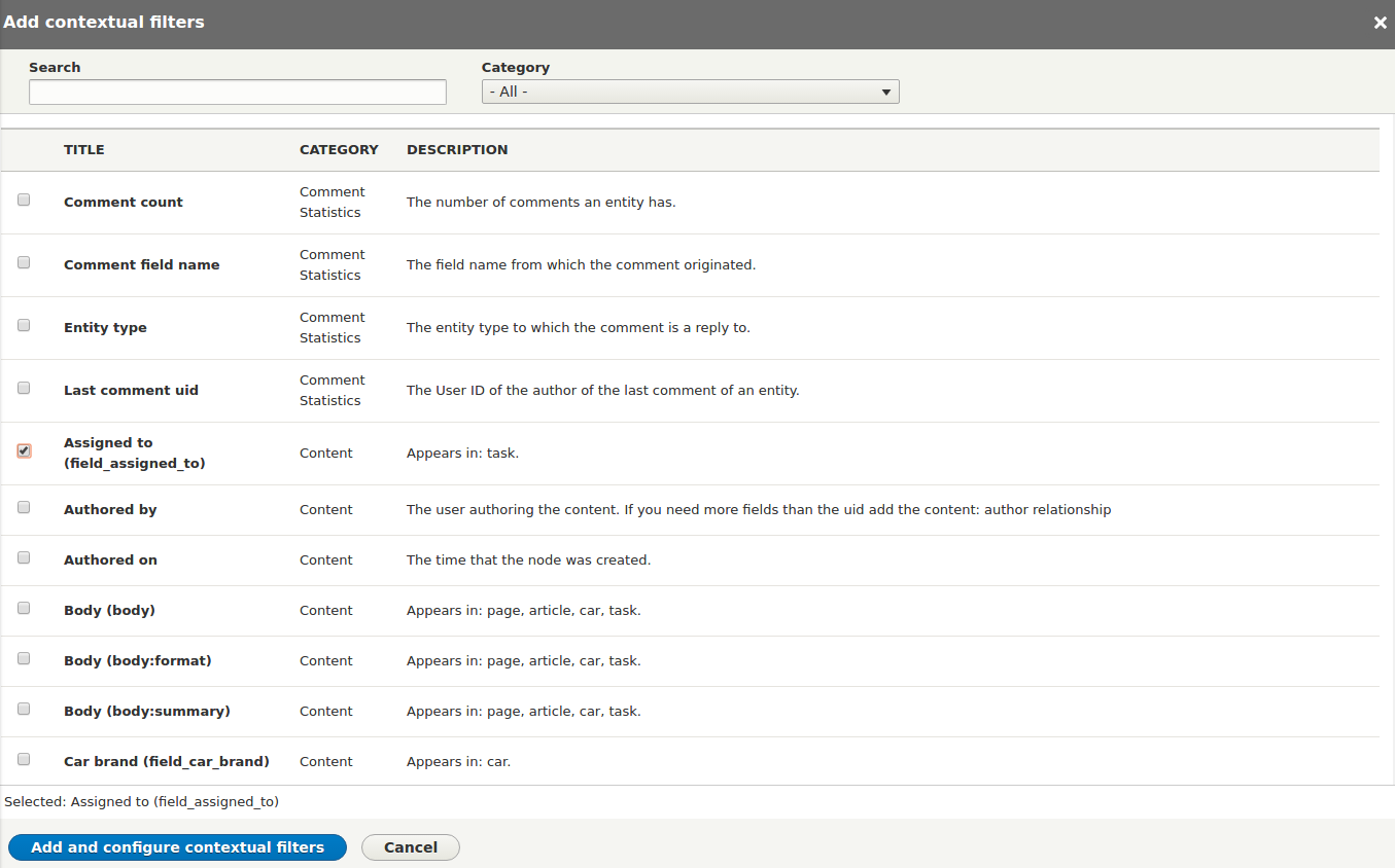 Using Drupal 8 Views Contextual Filters Simple Example Wishdesk